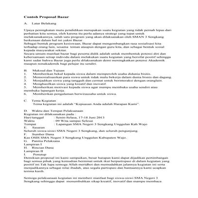 Contoh proposal kegiatan pmr | DOCX