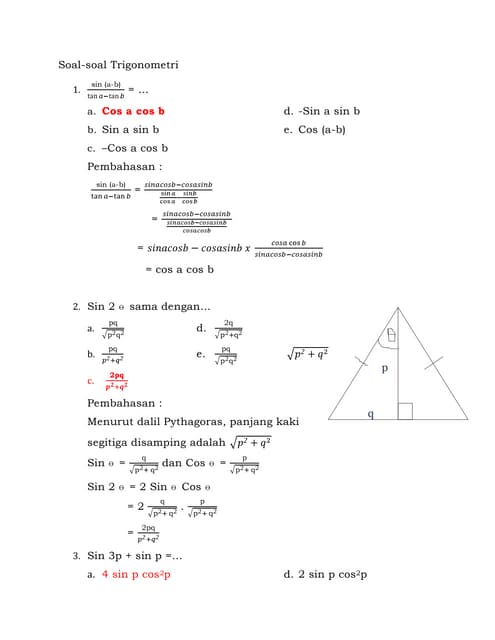 10 soal dan pembahasan permasalahan program linear | PDF