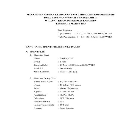 askeb Bayi Baru Lahir NORMAL | DOCX