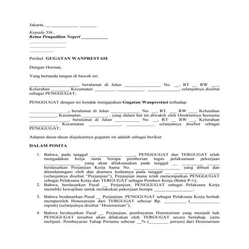 Replik dalam perkara perdata | DOCX