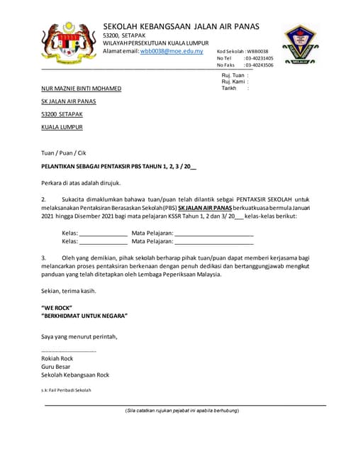 Surat jemputan program jom ke sekolah skpm | DOCX