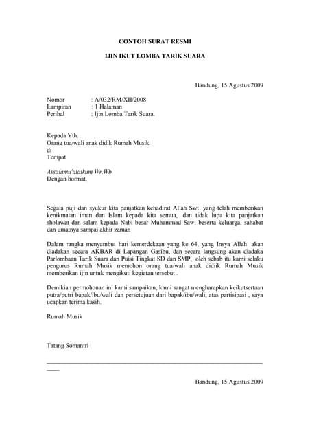 Surat resmi 2 | DOC