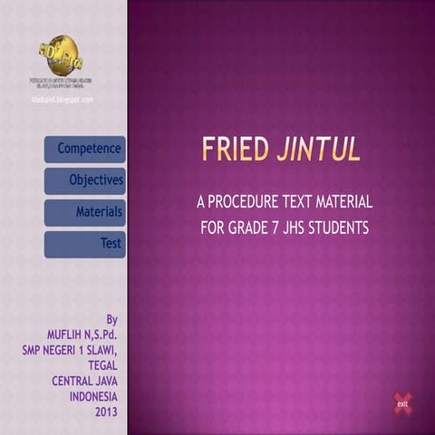 Media pembelajaran interaktif fruit | PPSX
