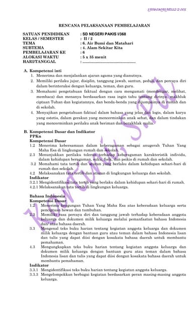 LKPD kelas 3 semester 1 tema 2 | DOCX