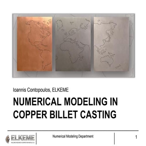 Numerical modeling in copper billet casting | PDF | Physics | Science