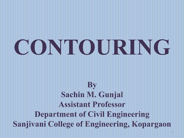 levelling and contouring | PPTX