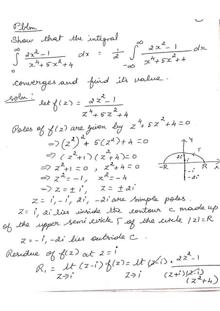 Contour integration type II | PDF | Geography | Science