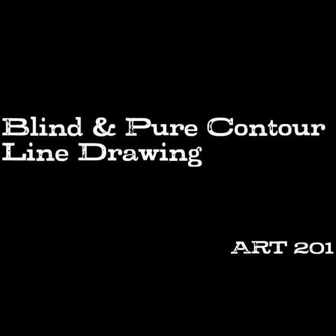 Contour Line Drawing | PPT