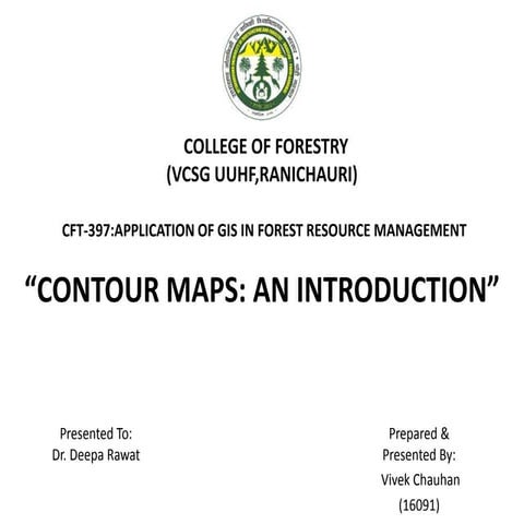 Contour maps: preparation and understanding. | PPTX
