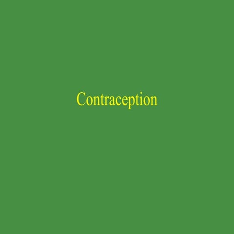 Contraception | PPT