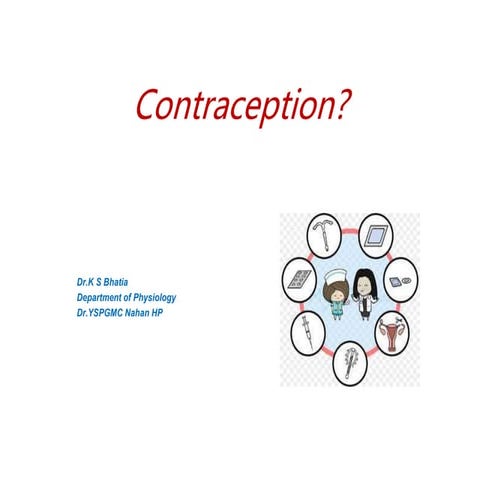 Contraception.ppt | Birth Control | Reproductive Health