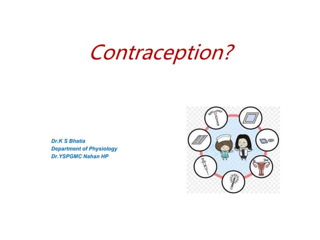 Barrier methods for Contraception | PPTX