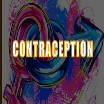 Contraception Seminar Pptx Birth Control Reproductive Health