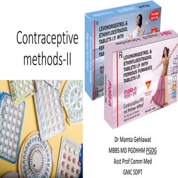 Contraceptive methods II | PPT