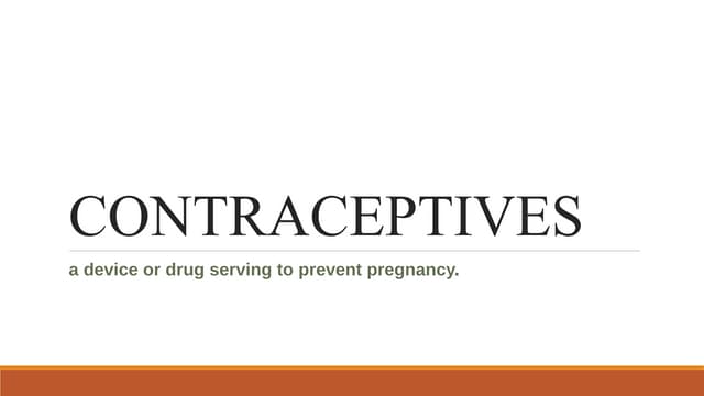 Oral contraceptives | PPTX