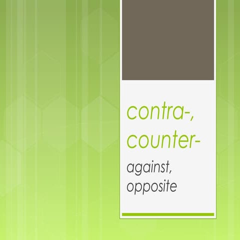 Contra counter vocabulary_words | PPT