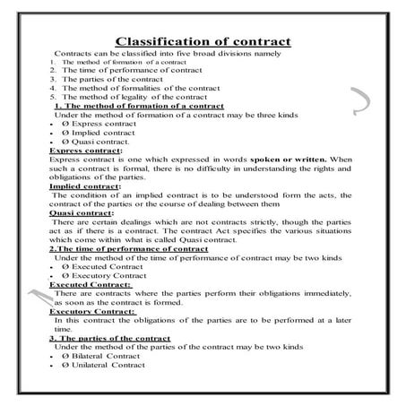 Contract | PDF