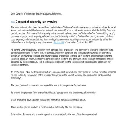 lawofcontract-iiindemnity contract-riya.pptx