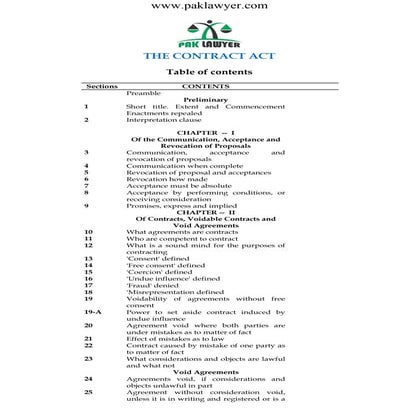 CONTRACTS ACT 1950 | PDF