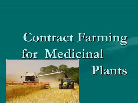 Contract farming | PPTX | Agriculture | Industries