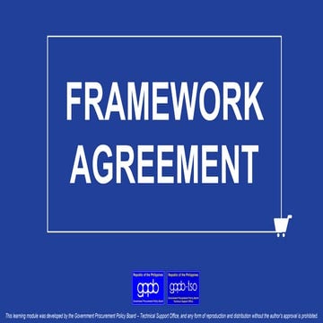 Contract Administration - Topic 7 Framework Agreement.pdf