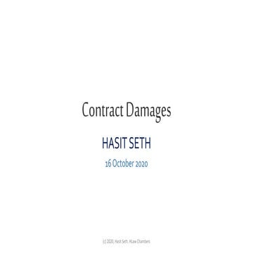Contract Damages | PPTX
