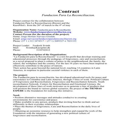 Contract draft | PDF