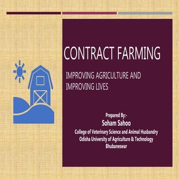 Contract farming | PPTX