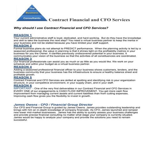 Contract financial and cfo services ii | PDF