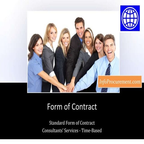 Contract for consultancy services time based - a form of contract | PPTX