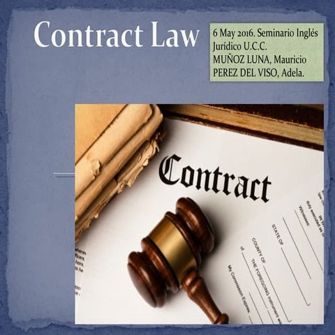 Contract formation and Precedent | PPT