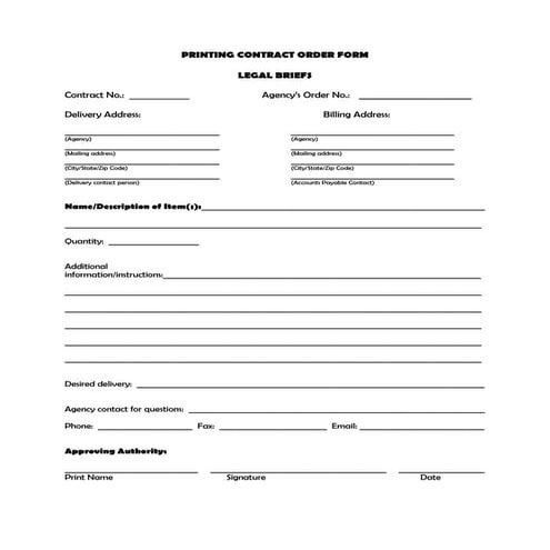 Contract Form Legal | PDF