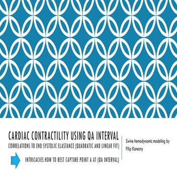 Cardiac Contractility using QA interval | PPT