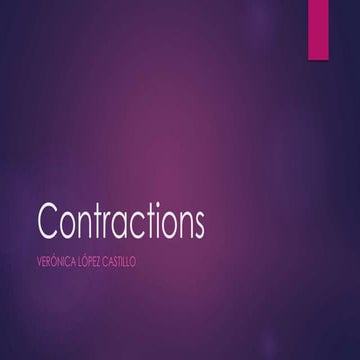 Contractions | PPTX