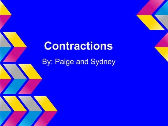 Contractions ppt | PPT