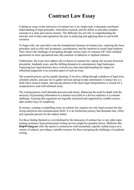 Privity Of Contract Essay. Towson University | PDF