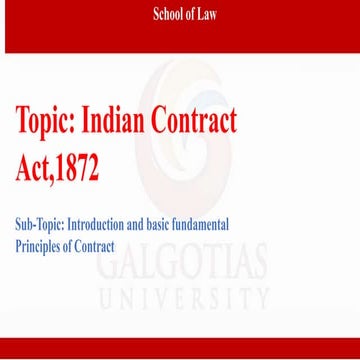 Contract Law Intro 1 Pptx Business Business And Finance