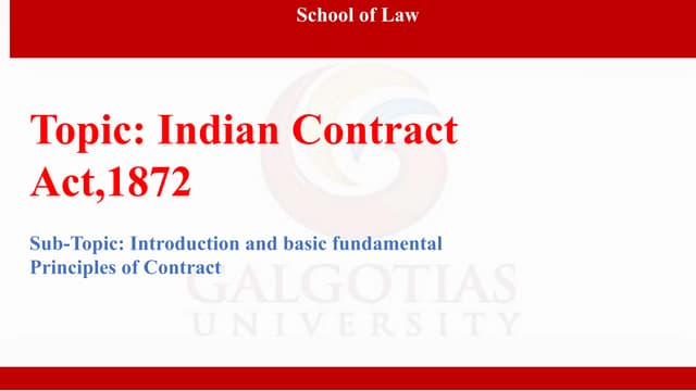 Contract Law Intro 1 Pptx Business Business And Finance
