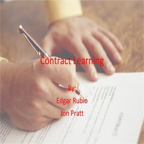 Contract Learning | PPT
