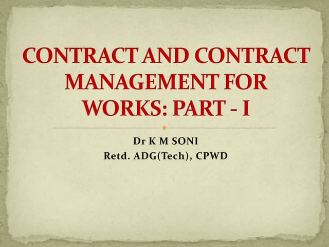 Price variation in works contracts | PPTX