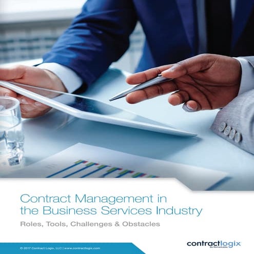 Contract Management in the Business Services Industry | PDF