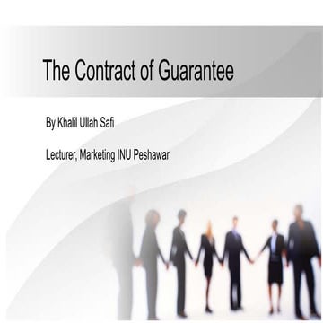 Business Law: Contract of Guarantee 4.pptx