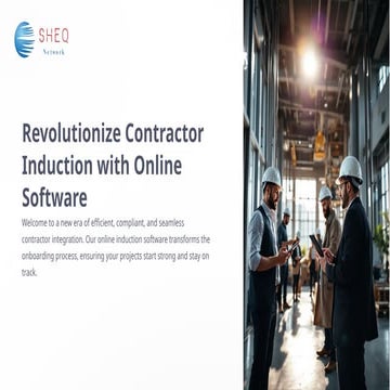 Contractor Induction Made Easy with Online Induction Software | PPT