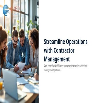 Optimize Workflows with Contractor Management Platform | PPT