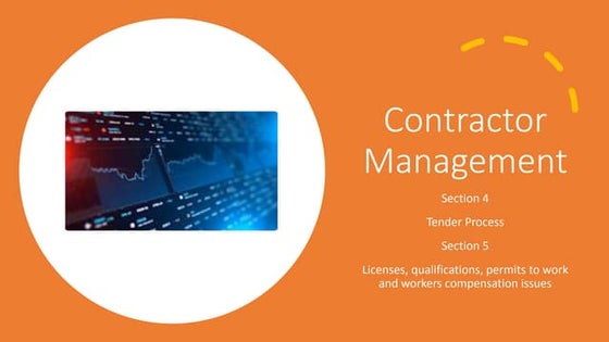 Contractor management slides #1 unit1& 2 | PPT