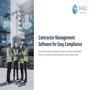 Buy Contractor Management Software for Easy Compliance Management | PPTX