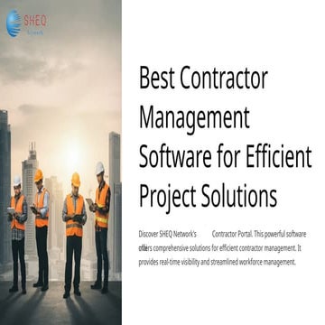 Best Contractor Management Software for Efficient Project Solutions | PPTX