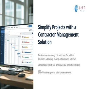 Simplify Projects with a Contractor Management Solution | PPT