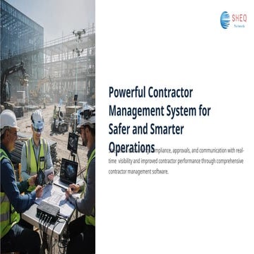 Powerful Contractor Management System for Safer and Smarter Operations ...