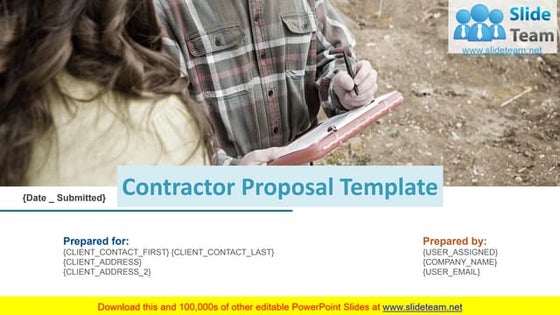 Building Equipment Proposal Template PowerPoint Presentation Slides | PPT